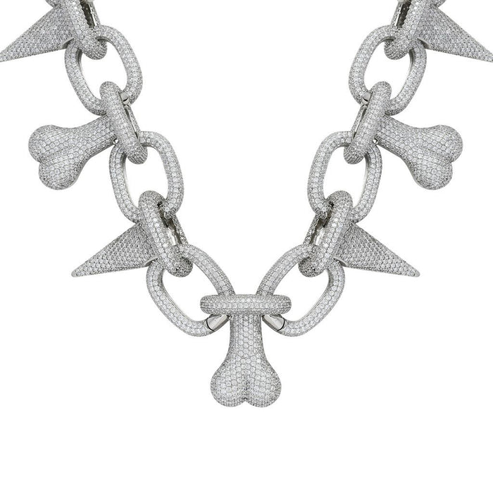 Spiked Cuban Chain Link with 37mm Spike or 35mm Bones
