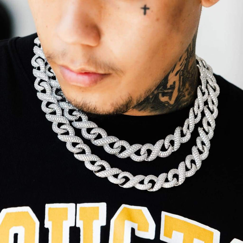 15mm Infinity Cuban Link Chain