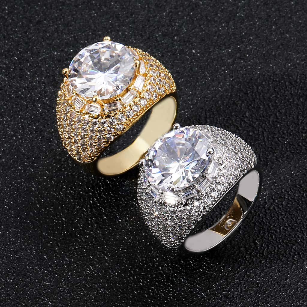 Mirco Pave Round Cut Ring